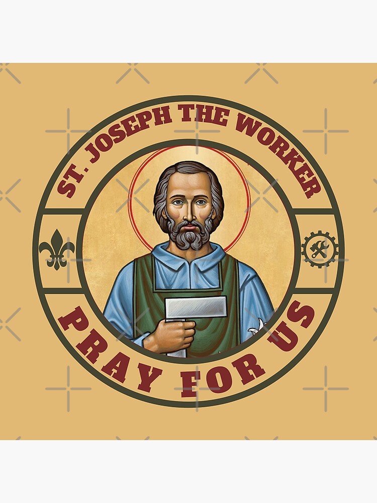 "Saint Joseph the worker, San Giuseppe, St Joseph" Poster by ADMG ...