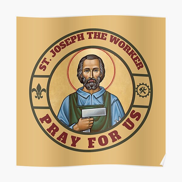 "Saint Joseph the worker, San Giuseppe, St Joseph" Poster by ADMG ...