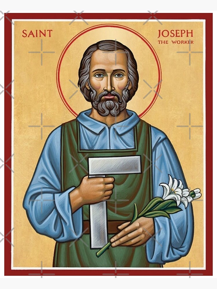 "Saint Joseph the worker, San Giuseppe, St Joseph" Poster for Sale by ...