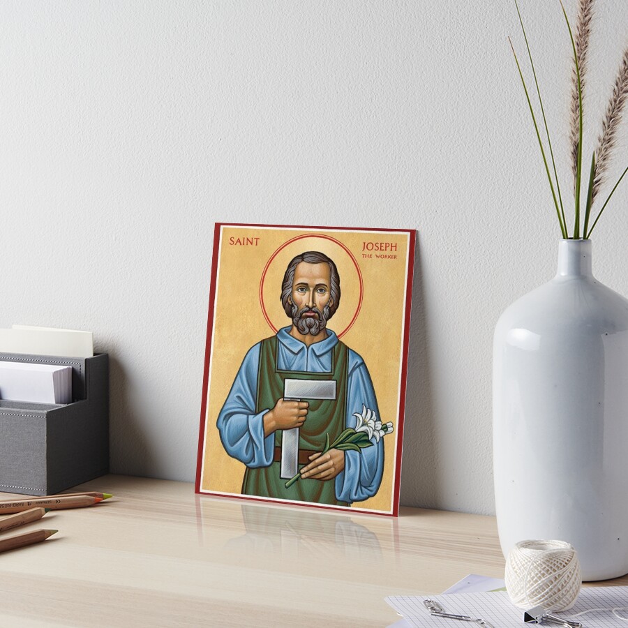 "Saint Joseph the worker, San Giuseppe, St Joseph" Poster for Sale by ...