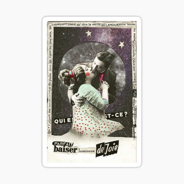 "Perfect Luminous Kiss of Joy" Sticker by URDV | Redbubble