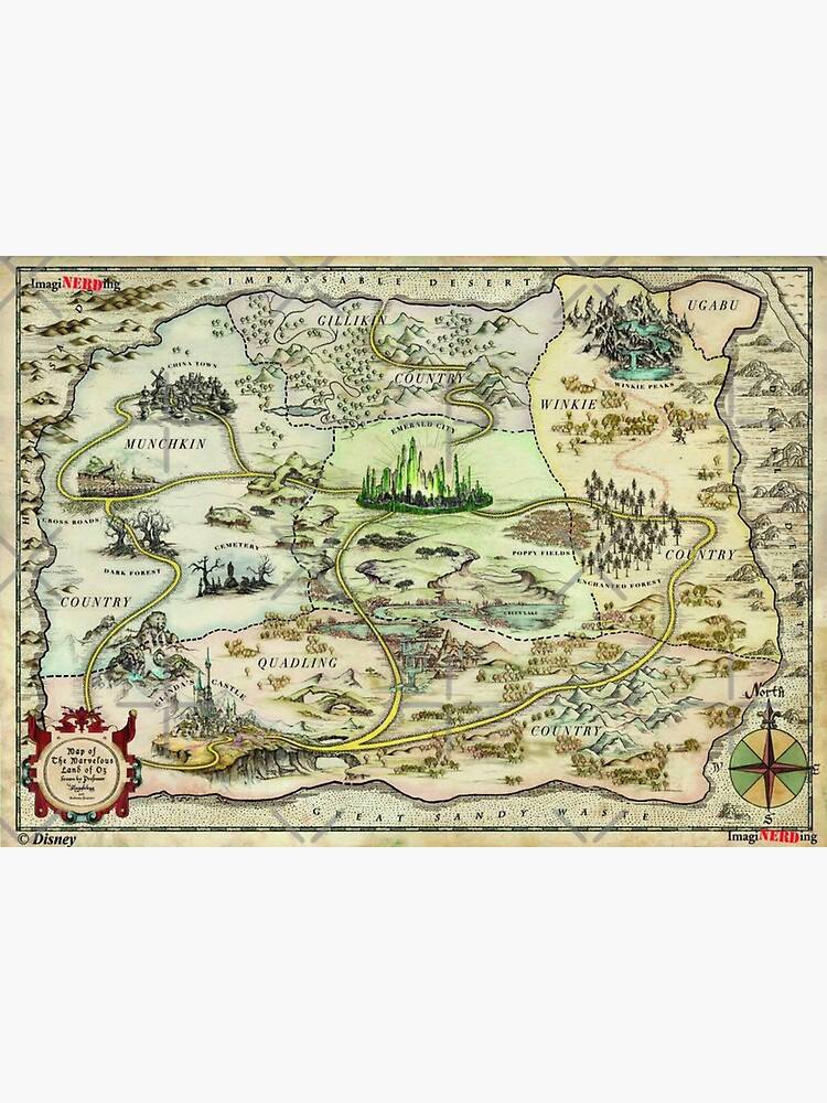 "Map of OZ" Poster for Sale by Zmomo | Redbubble