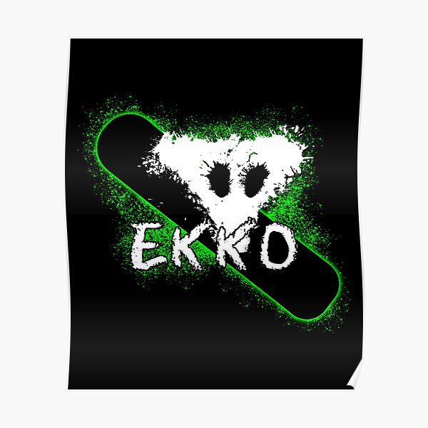 "Ekko Arcane, fan art graffiti" Poster by NiceSign | Redbubble