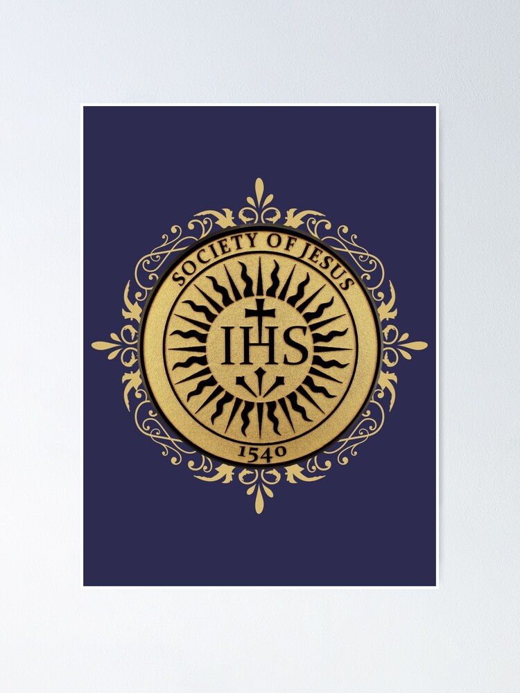 Póster «Compañía de Jesús Símbolo, Jesuitas, IHS, San Ignacio de Loyola ...