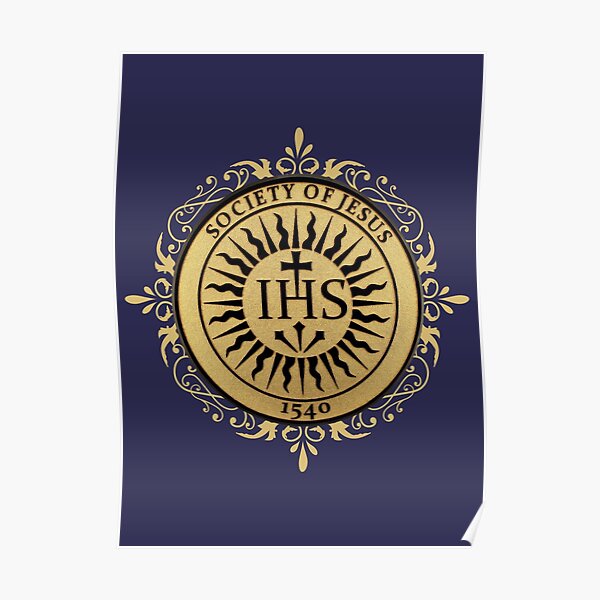 Póster «Compañía de Jesús Símbolo, Jesuitas, IHS, San Ignacio de Loyola ...