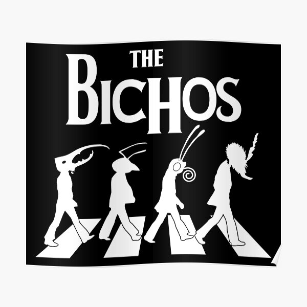 "The Bichos - Insect Abbey Road (white)" Poster by Groenendijk | Redbubble