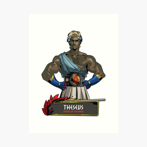 "Hades (Game) - Theseus, Hero of Athens" Art Print for Sale by ...