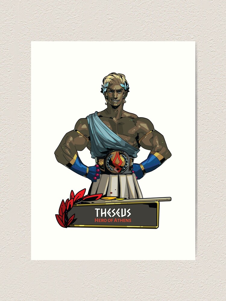 "Hades (Game) - Theseus, Hero of Athens" Art Print for Sale by ...