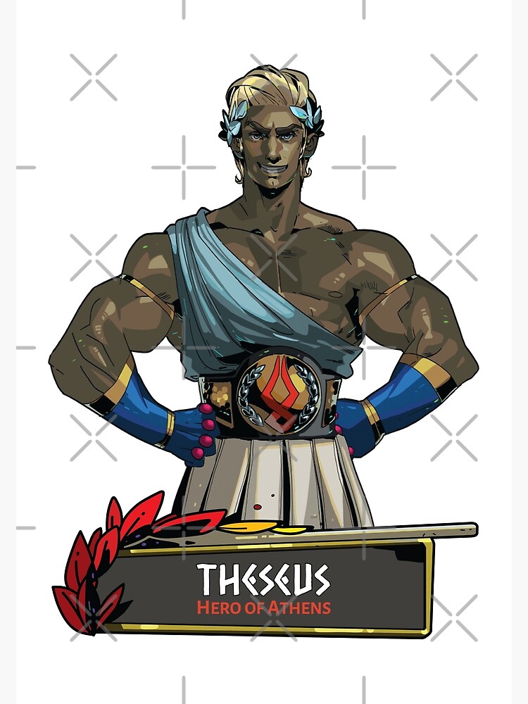 "Hades (Game) - Theseus, Hero of Athens" Poster for Sale by PonchTheOwl ...