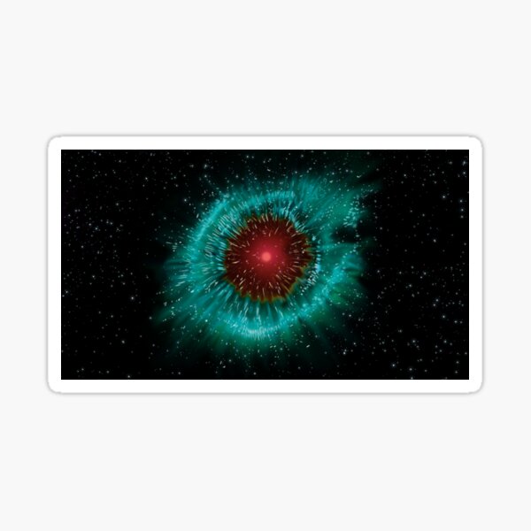 "Helix nebula" Sticker for Sale by LilyNinjon | Redbubble