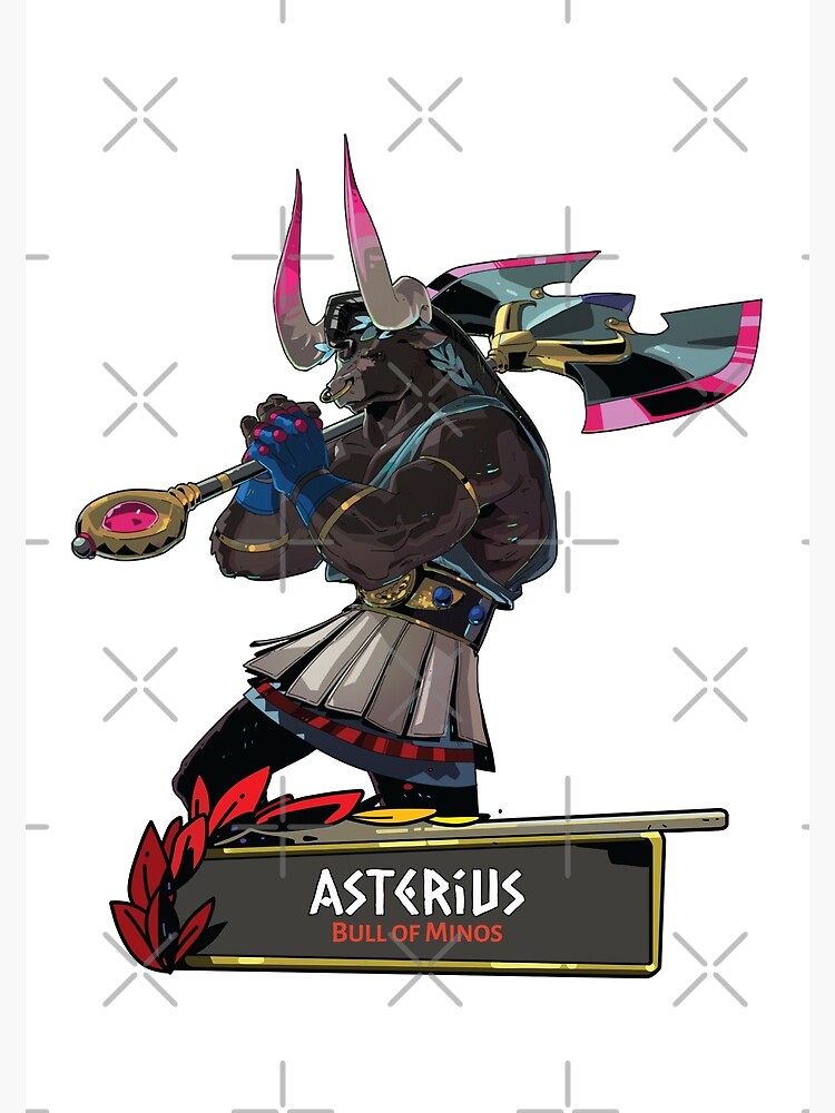 "Hades (Game) - Asterius, Bull of Minos" Poster by PonchTheOwl | Redbubble