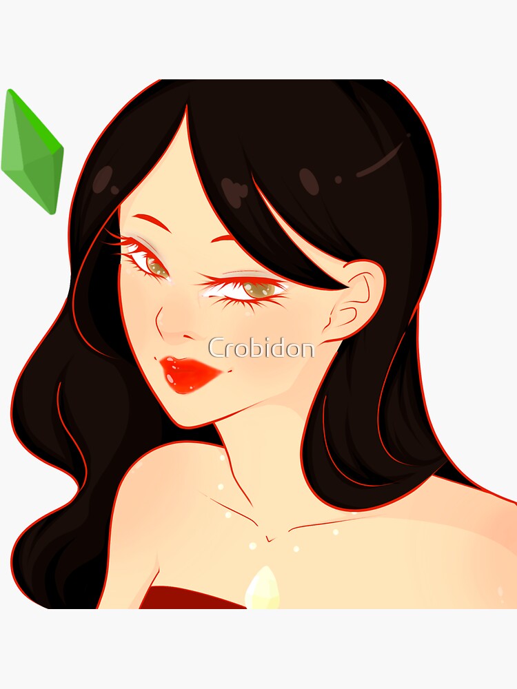 "Bella goth" Sticker for Sale by Crobidon | Redbubble