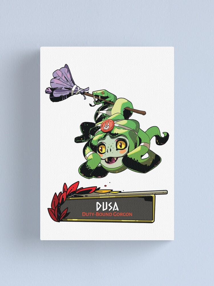 Hades Game Dusa Duty Bound Gorgon Canvas Print By Ponchtheowl Redbubble