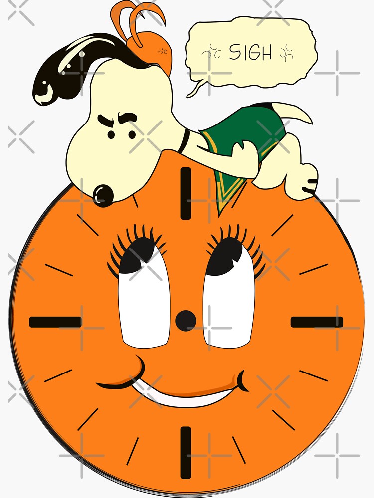 "loki & clock" Sticker for Sale by ahmedmoka | Redbubble