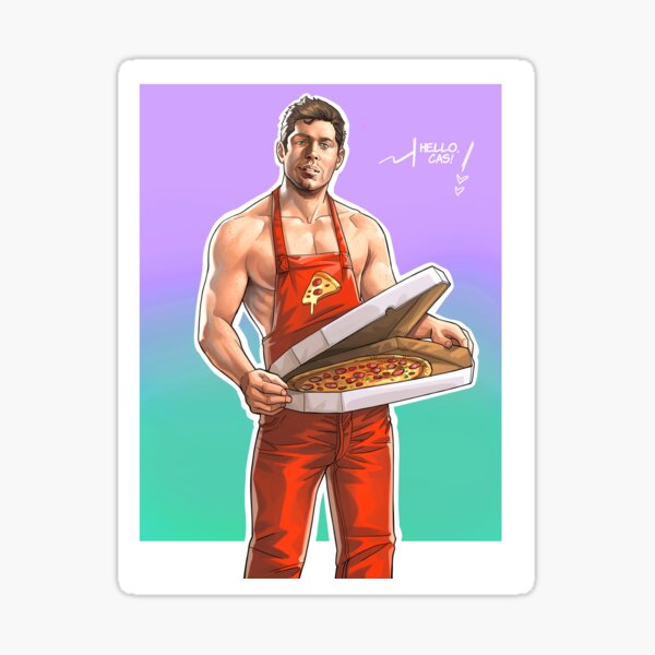 "Dean Pizza Man" Sticker for Sale by giogui | Redbubble
