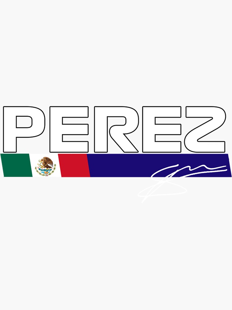 "Sergio Perez Mexico " Sticker by Speedometer | Redbubble