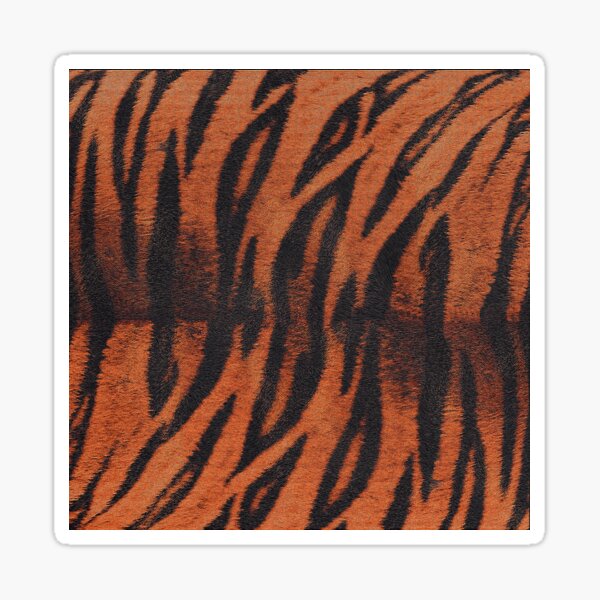 "Tiger pattern, big cat fur, animal fur designs" Sticker by Kirei-Lily ...