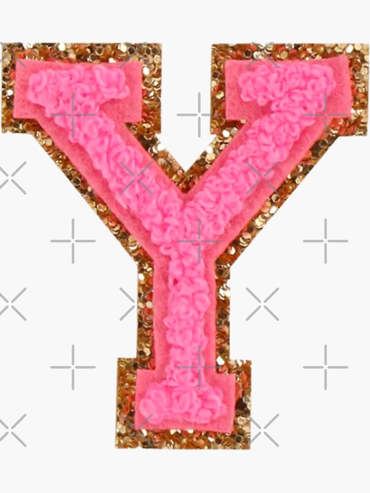 "pink varsity letter | Y" Sticker for Sale by Tr3ndyDesignss | Redbubble