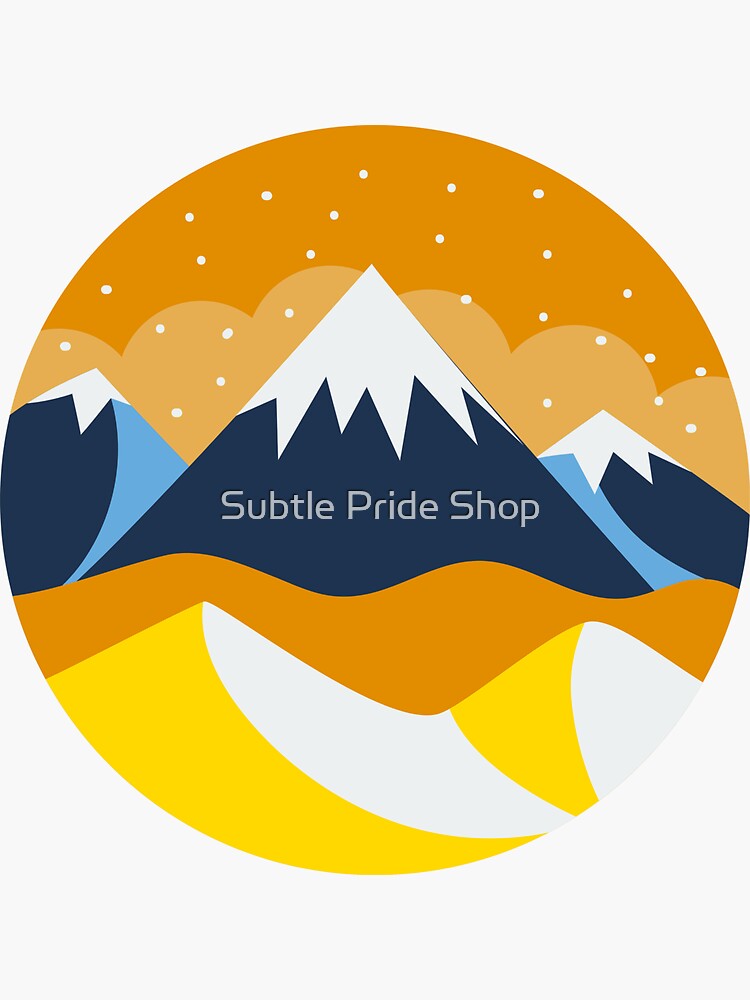 "Mountains and Stars Aro Ace Flag. Aroace Pride" Sticker by ...