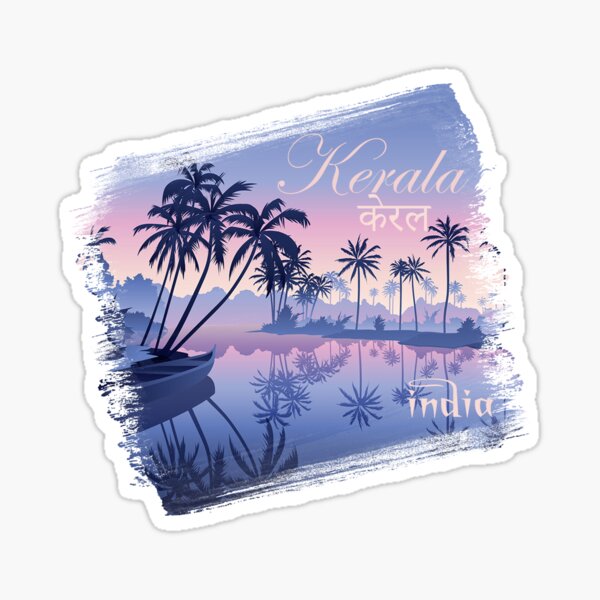 "Kerala India" Sticker for Sale by Laadel | Redbubble
