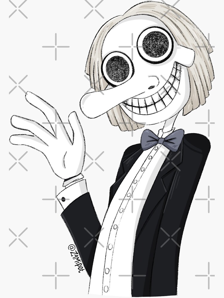 "Mr. Noseybonk" Sticker for Sale by ZamiPot | Redbubble