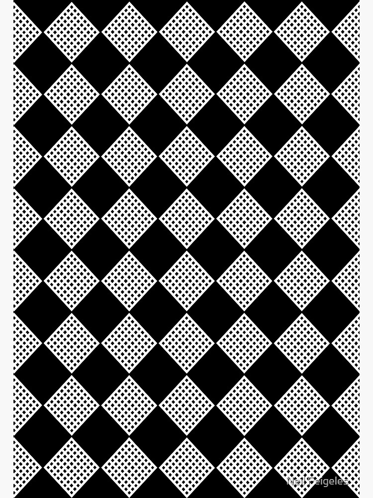 "Angled Checkerboard Quilt Pattern no. 12" Art Print for Sale by ...