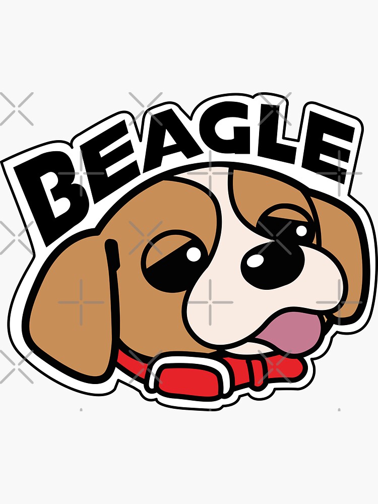 "Beagle" Sticker by Atsuwu | Redbubble