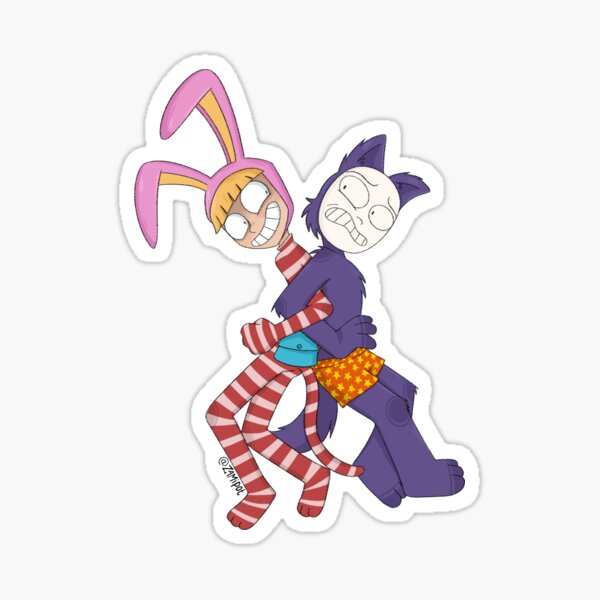 "Popee n Kedamono" Sticker by ZamiPot | Redbubble