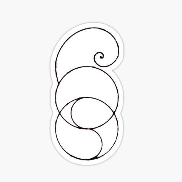"The Golden Ratio" Sticker for Sale by wanungara | Redbubble