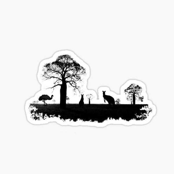 "Outback Australian Landscape" Sticker for Sale by Rob Price | Redbubble