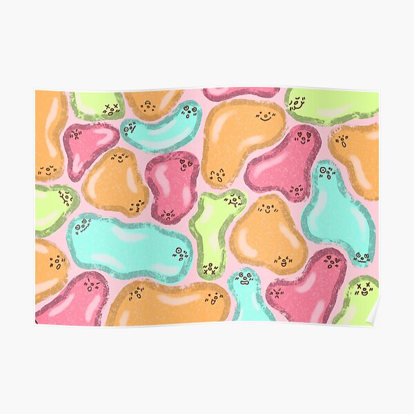 "Candy Amoeba" Poster for Sale by yukalyptus | Redbubble