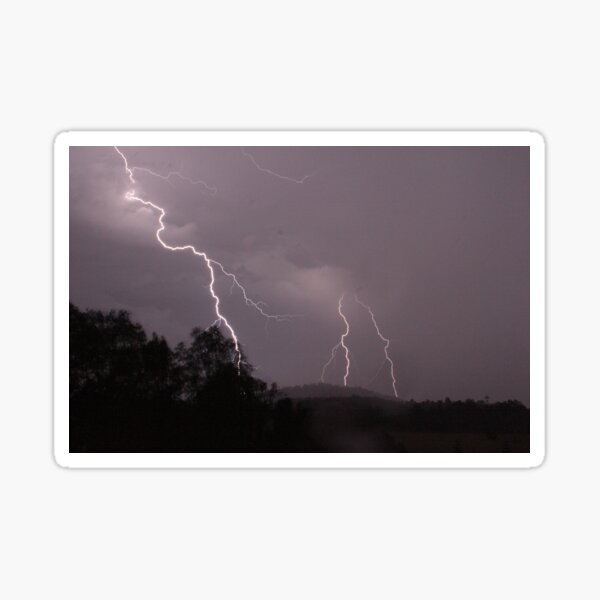 "Lightning Strike" Sticker for Sale by wanungara | Redbubble