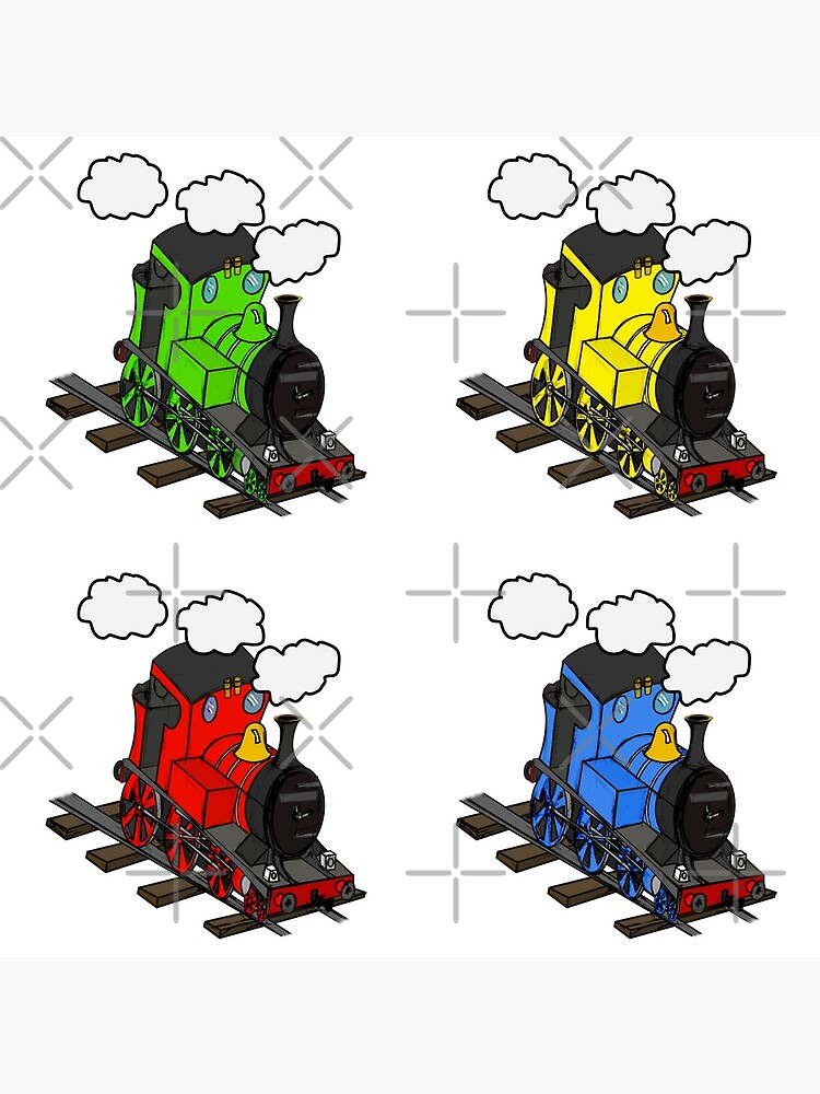 "Train Steam Locomotive Sticker Pack" Poster for Sale by doodlerob ...