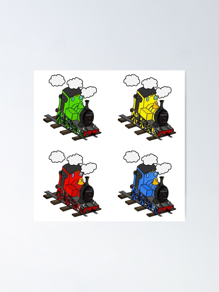 "Train Steam Locomotive Sticker Pack" Poster for Sale by doodlerob ...