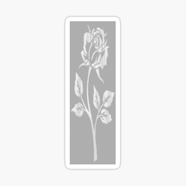 "Ascii-Art, Rose" Sticker for Sale by MinasStore | Redbubble