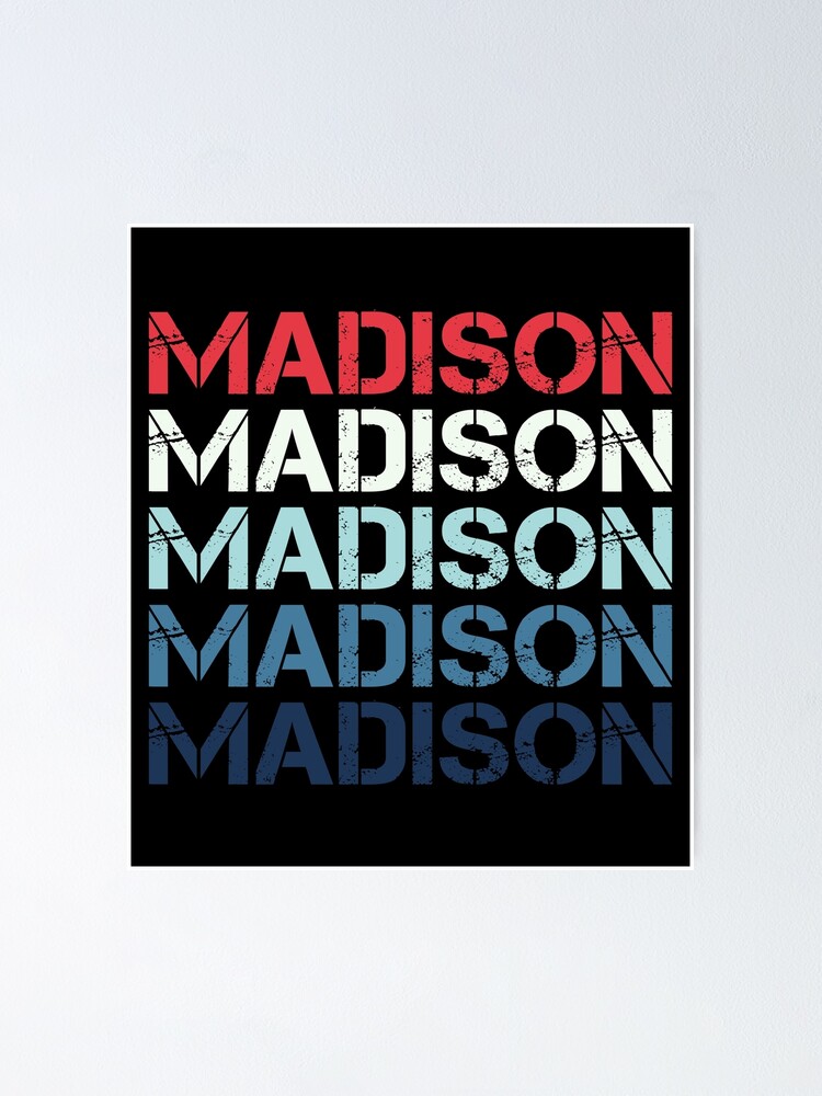 Póster «Camiseta con nombre de Madison - Camiseta con artículo de ...