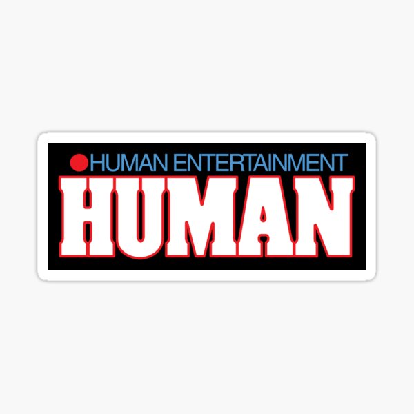 "Human Entertainment - V1" Sticker by SonnyBone | Redbubble