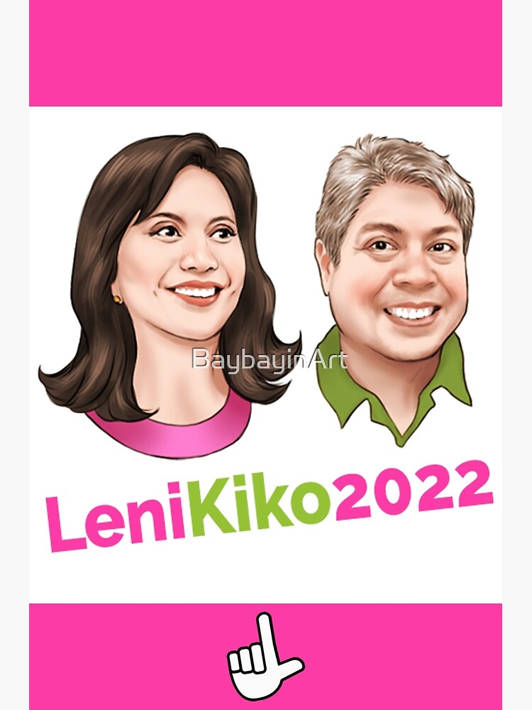 "Leni Kiko 2022 (art by Ernest Caritativo)" Art Print for Sale by ...
