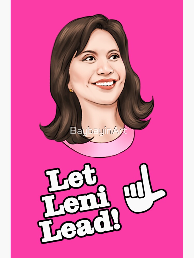 "Laban Leni 2022 (art by Ernest Caritativo)" Sticker for Sale by ...