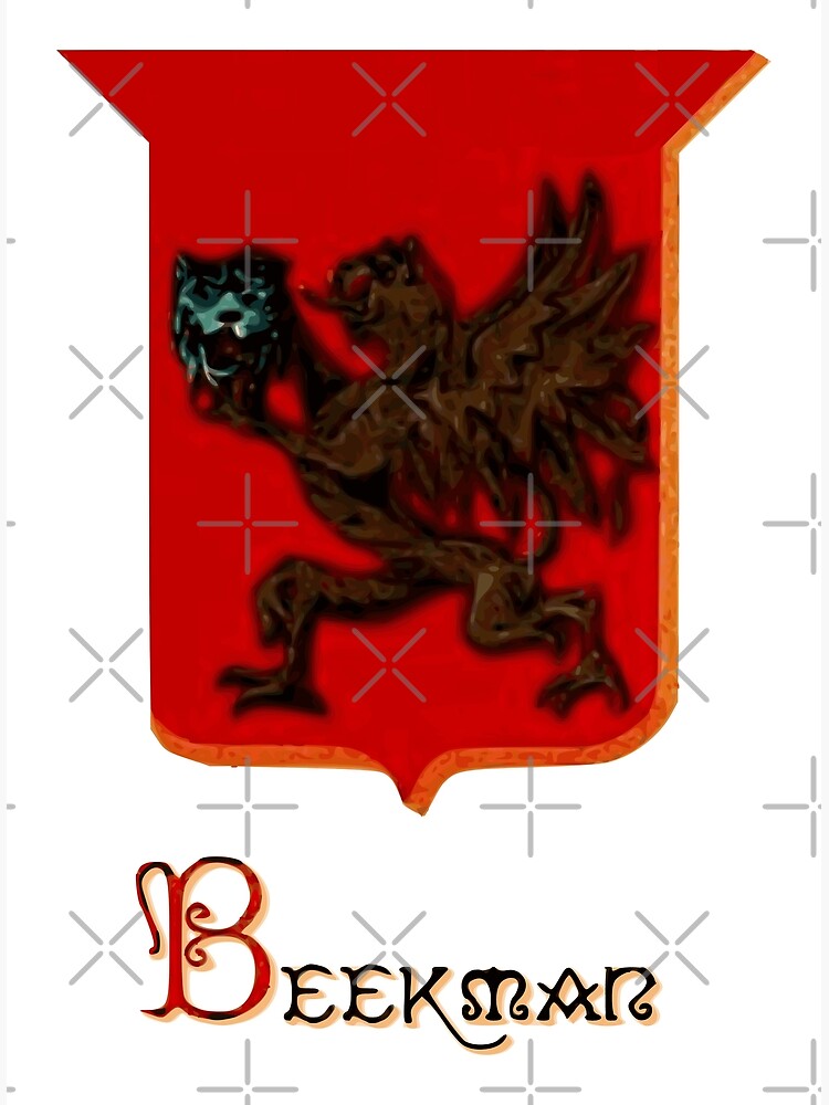 "Beekman Family Coat of Arms" Poster for Sale by Heraldica | Redbubble