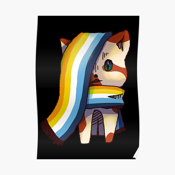 "Aroace pride cat" Poster for Sale by Rahne-be-seen | Redbubble