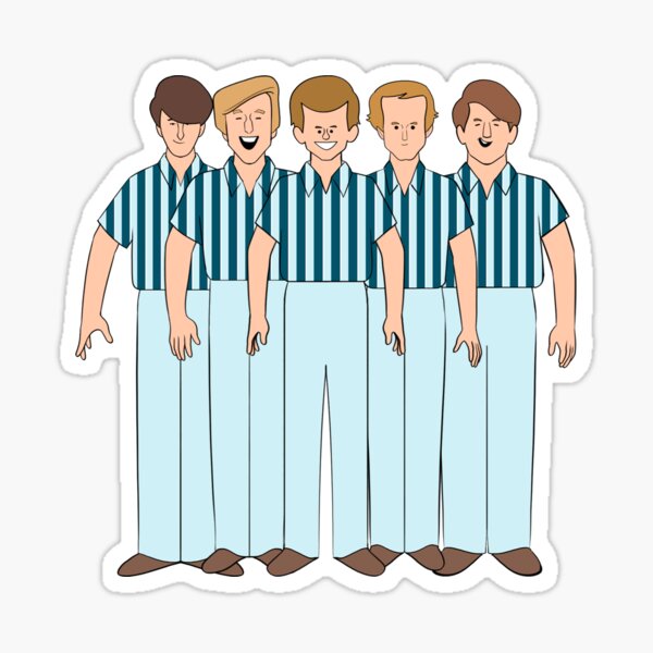"The Beach Boys" Sticker by soundofpets | Redbubble