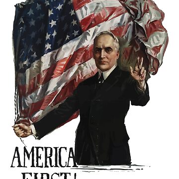"The Harding ('America First' political poster of President Warren G ...