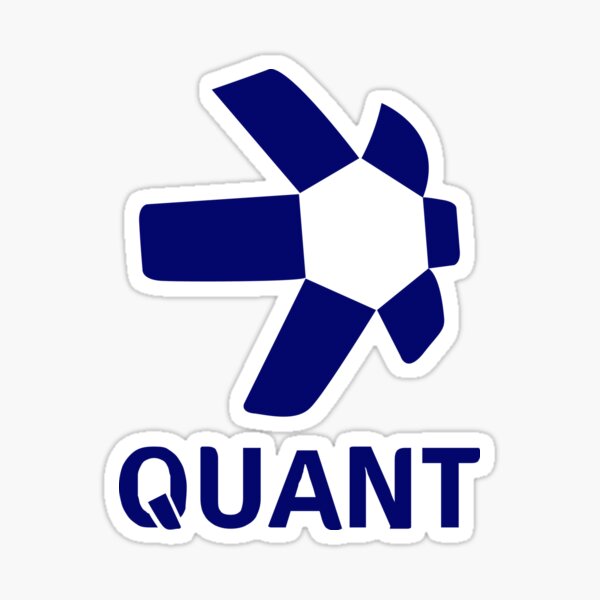"Quant QNT Navy " Sticker for Sale by PopFoxT-shirts | Redbubble