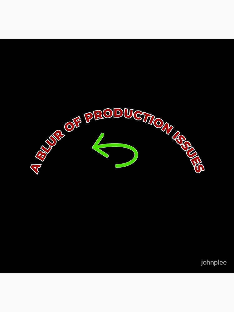 "A blur or production issues" Poster for Sale by johnplee | Redbubble