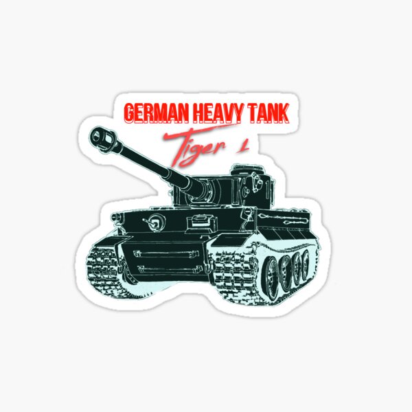 "Germany Heavy Tank Tiger 1" Sticker for Sale by CADBluePhoenix | Redbubble