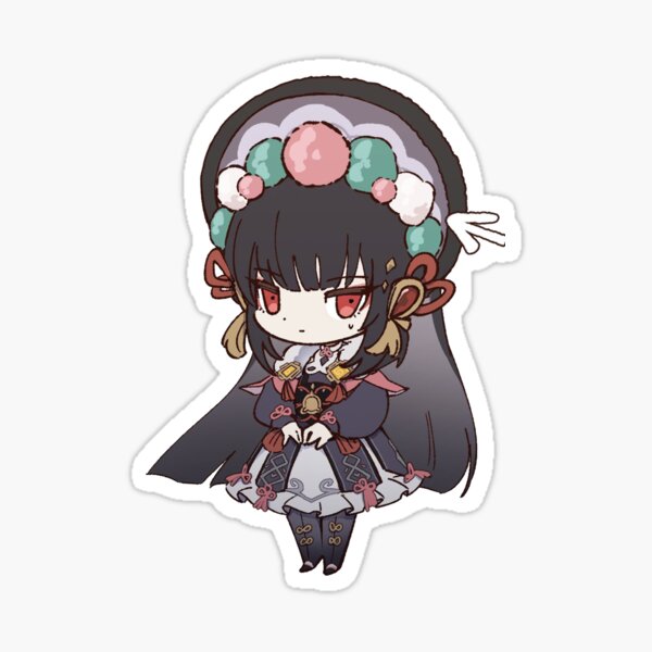 Pegatina «yunjin Genshin Impact Icons Chibi,» de Animecomic | Redbubble