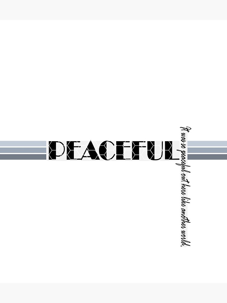 "Peaceful" Poster for Sale by shoperstpoint | Redbubble