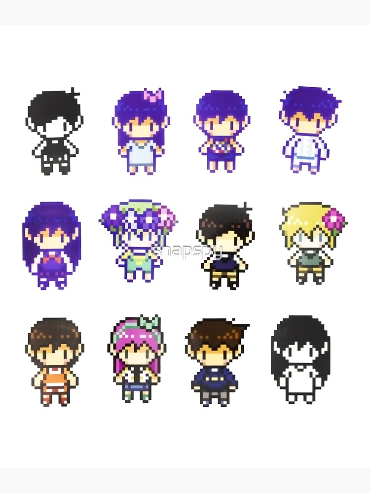 "Omori Aubey Sunny 8 bit - Omori Memes Tshirt" Poster by snapspy ...