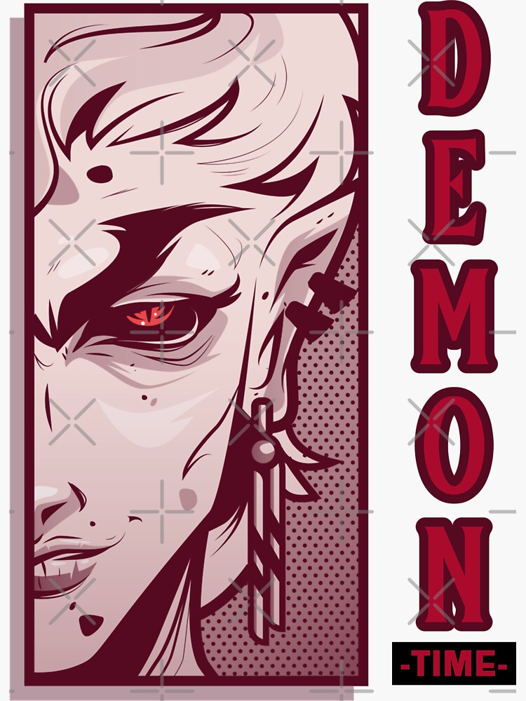 "Demon Time" Sticker by bodyartapparel | Redbubble